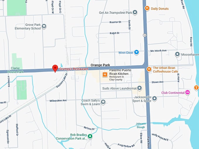16. grumpy's restaurant map