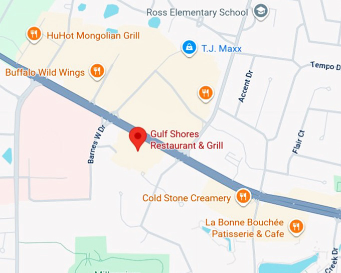 16. gulf shores restaurant & grill map