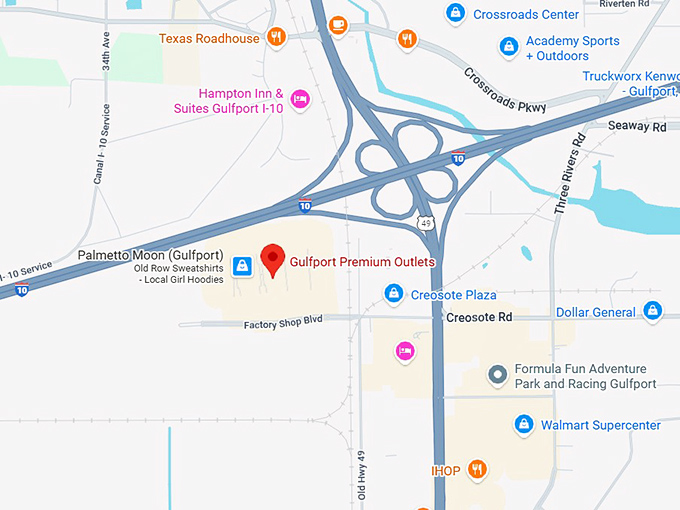 16. gulfport premium outlets map