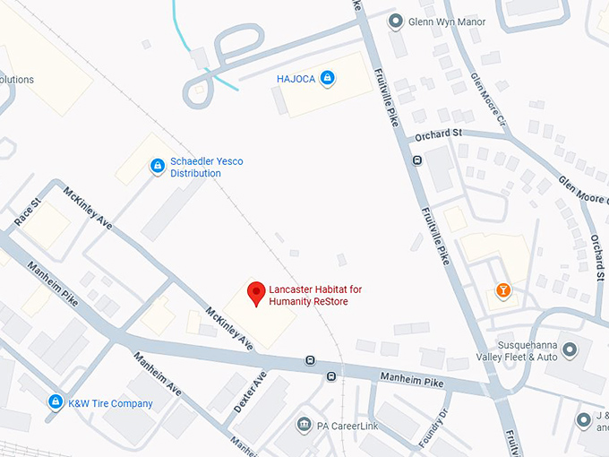 16. habitat for humanity re store map