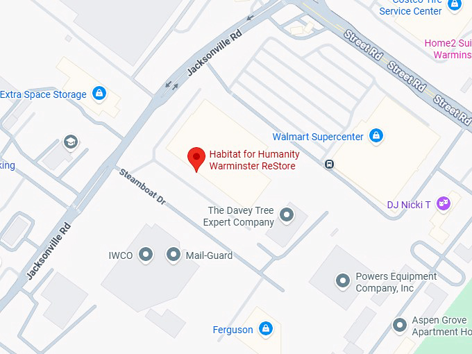 16. habitat for humanity warminster restore map