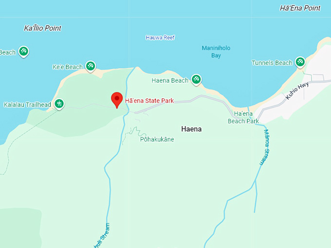 16. hā'ena state park map