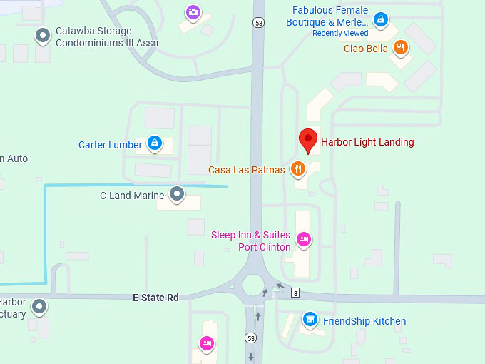 16. harbor light landing map