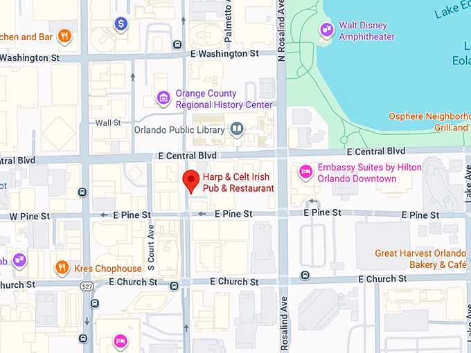 16. harp & celt irish pub & restaurant map