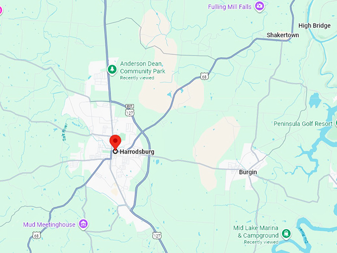 16. harrodsburg, ky map