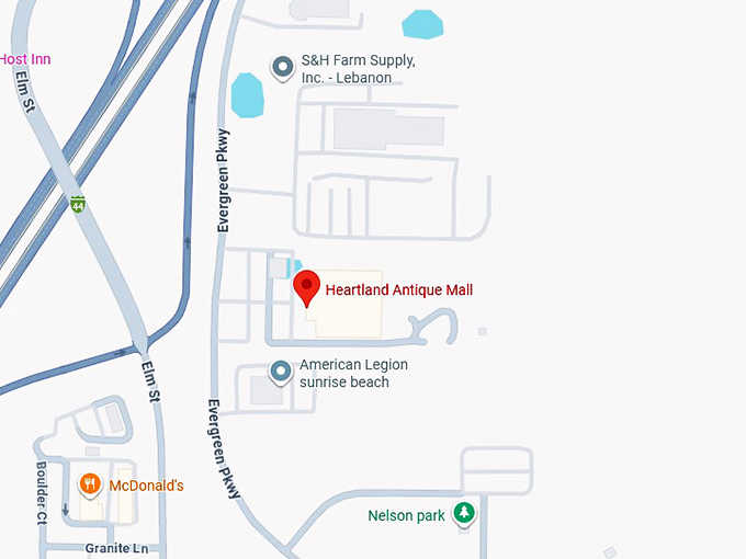16. heartland antique mall map