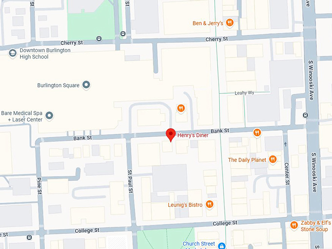 16. henry's diner map