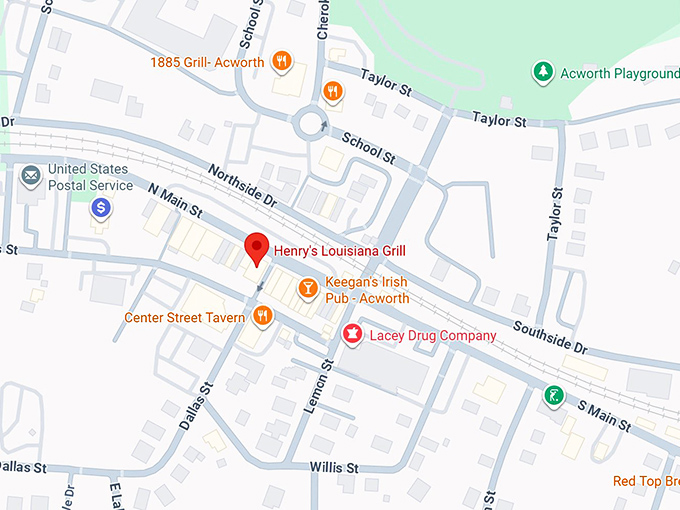 16. henry's louisiana grill map