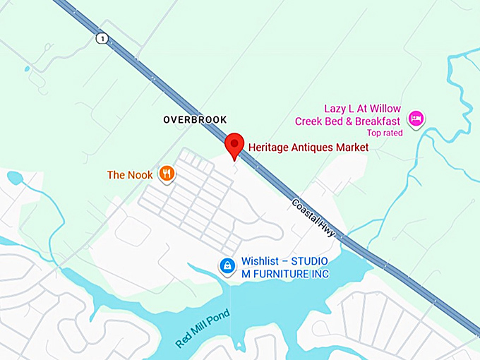 16. heritage antiques market map