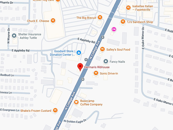 16. herman's ribhouse map