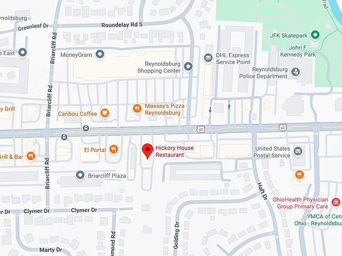 16. hickory house restaurant map