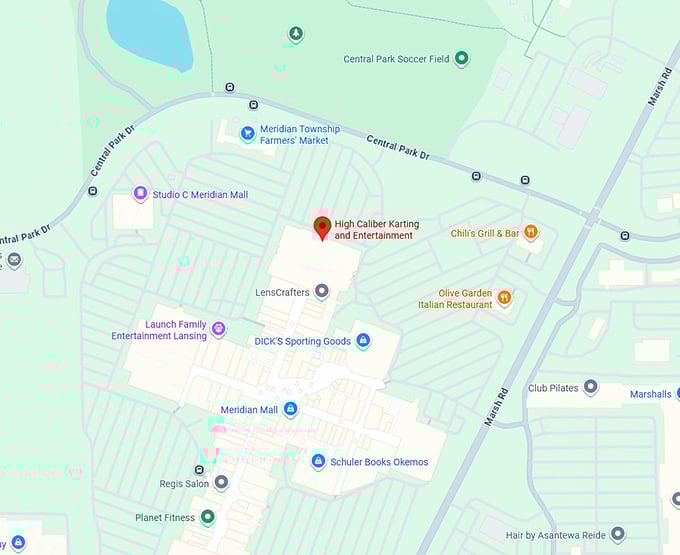 16. high caliber karting and entertainment map