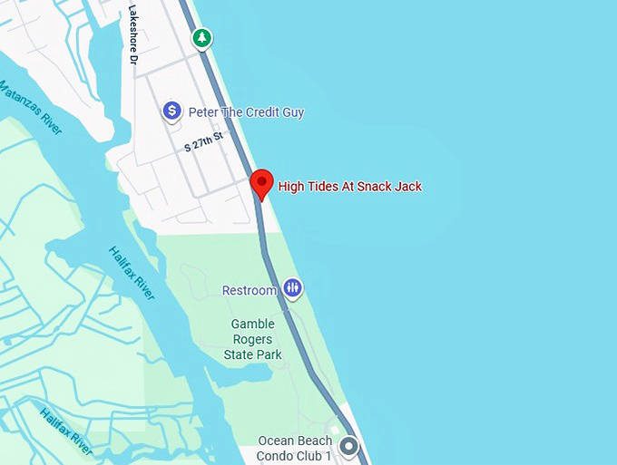 16. high tides at snack jack map