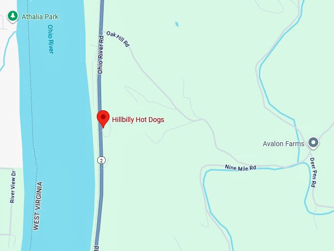 16. hillbilly hot dogs map