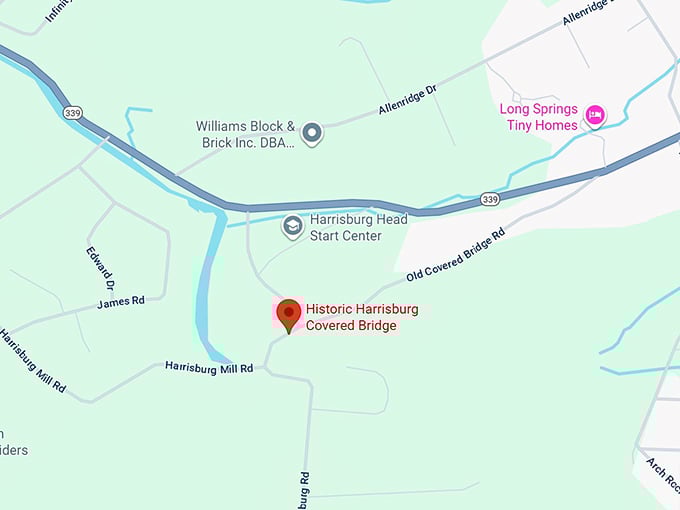 16. historic harrisburg covered bridge map