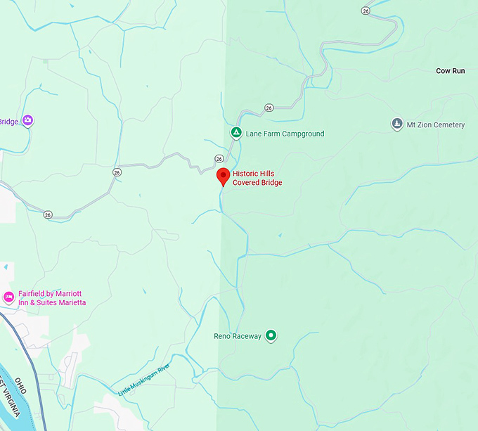 16. historic hills covered bridge map