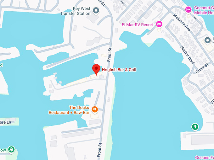 16. hogfish bar & grill map