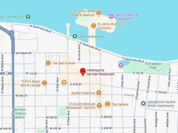 16. hollerbach's german restaurant map