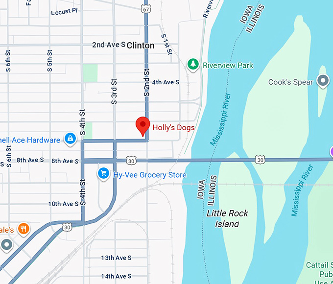 16. holly's dogs map