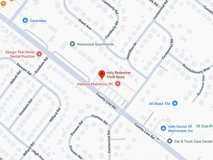 16. holy redeemer thrift shop map