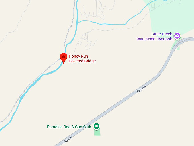 16. honey run covered bridge map