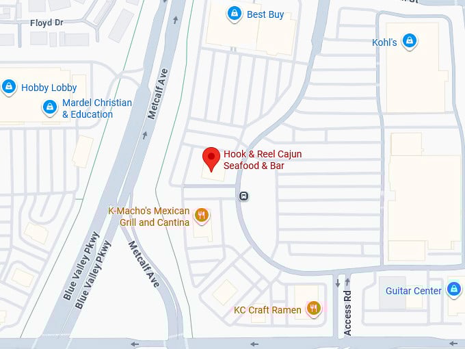 16. hook & reel cajun seafood & bar map