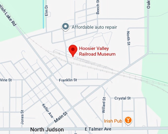 16. hoosier valley railroad museum map