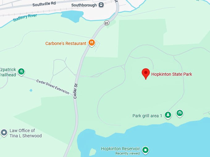 16. hopkinton state park map