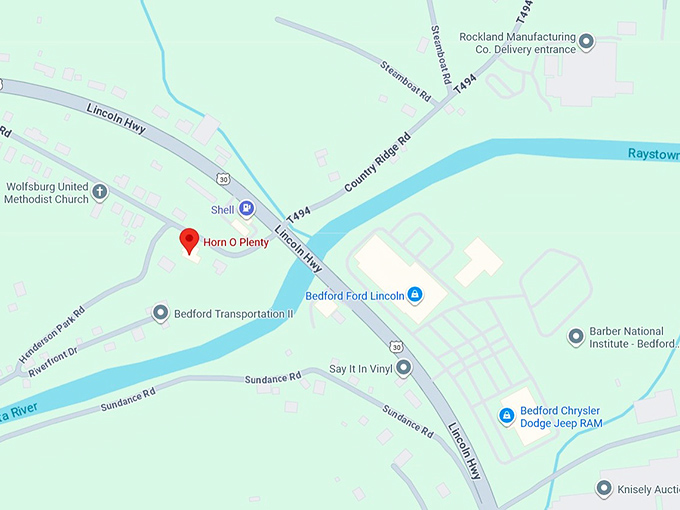 16. horn o' plenty map