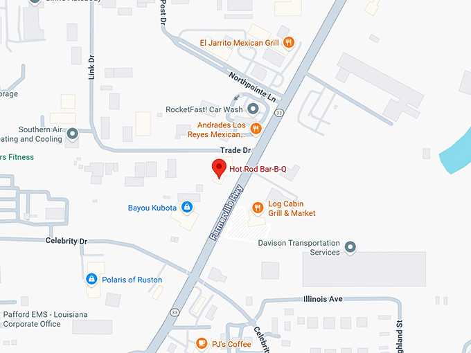 16. hot rod bar b q map