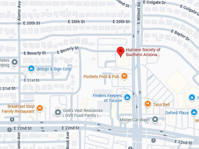 16. humane society of southern arizona thrift store map