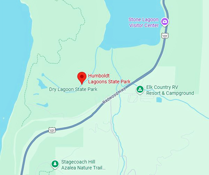 16. humboldt lagoons state park map