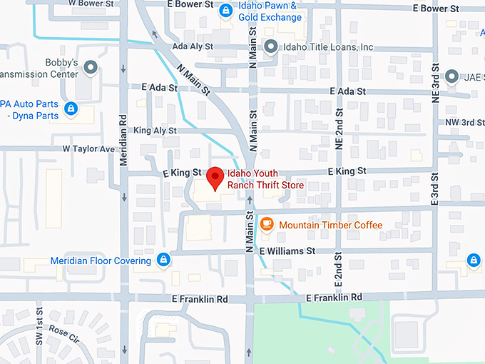 16. idaho youth ranch thrift store map