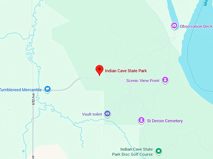 16. indian cave state park map