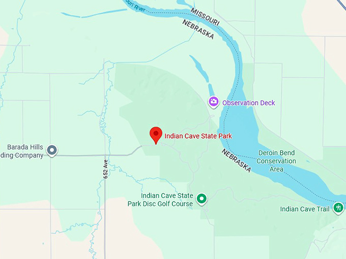 16. indian cave state park map