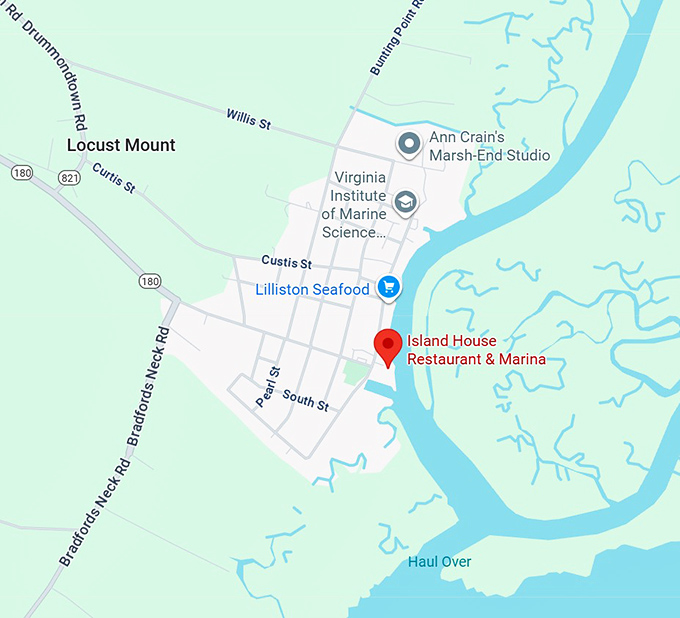island house restaurant & marina map