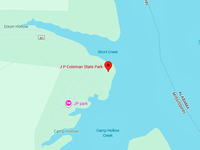 16. j p coleman state park map