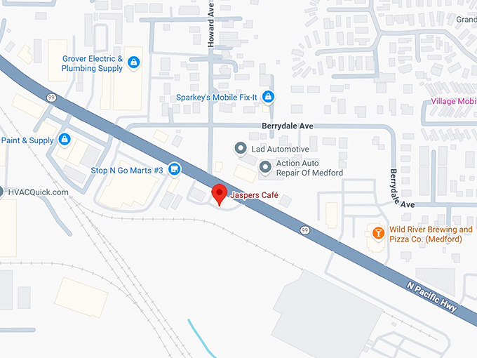 16. jaspers caf&eacute; map