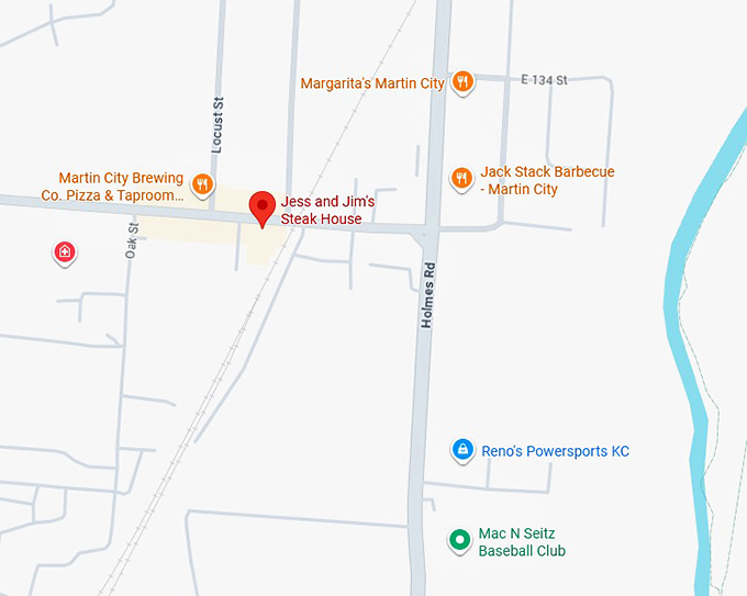 16. jess and jim's steak house map