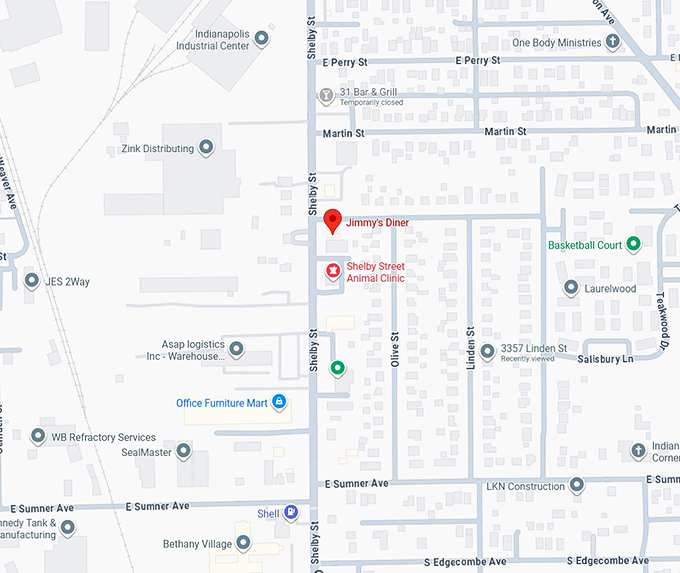 16. jimmy&rsquo;s diner map