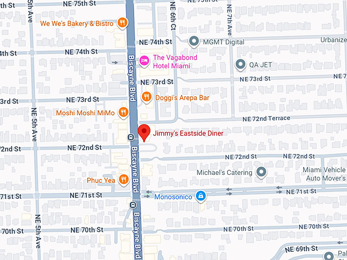 16. jimmy&rsquo;s eastside diner map