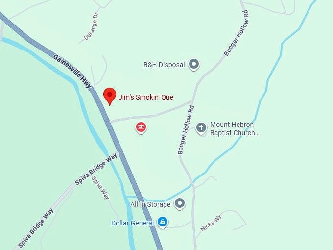 16. jim's smokin' que map