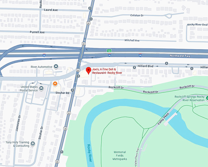 16. joe's, a fine deli & restaurant rocky river map