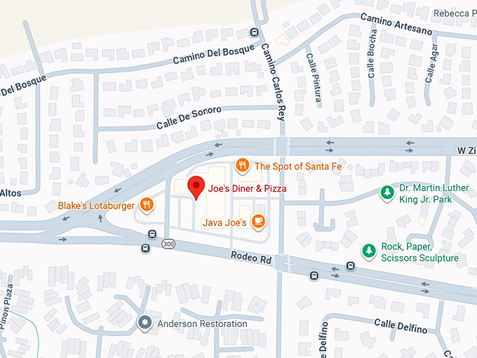  joe&rsquo;s dining map