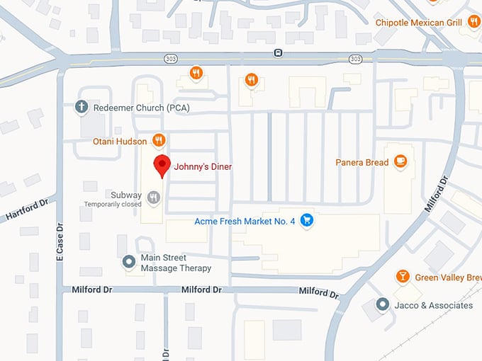 16. johnny&rsquo;s diner map