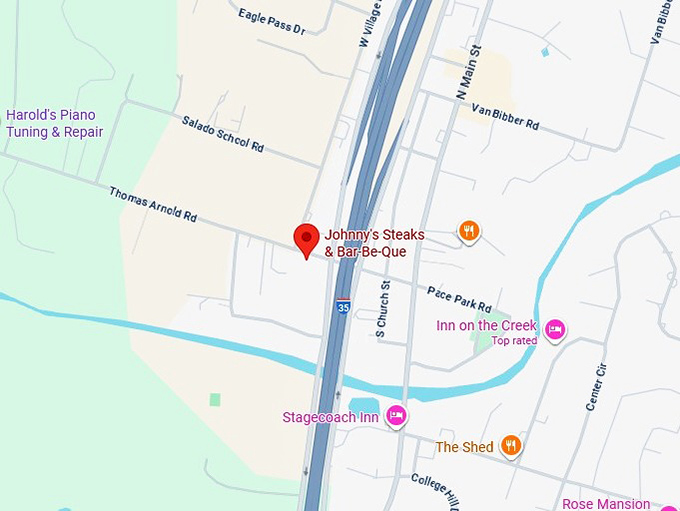 16. johnny's steaks & bar be que map