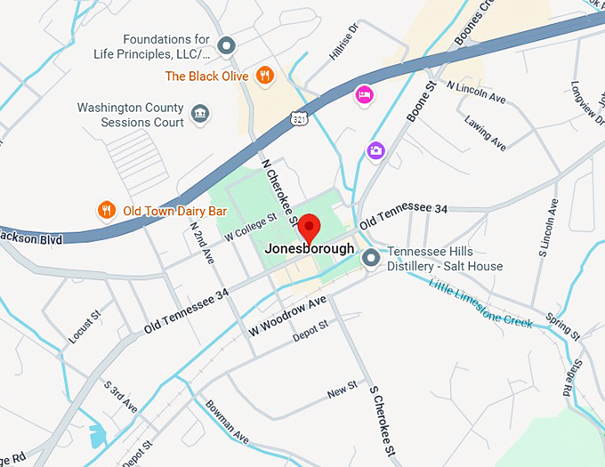 16. jonesborough map