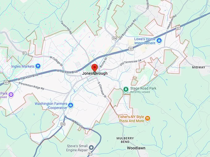16. jonesborough, tn map