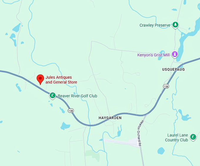 16. jules antiques and general store map