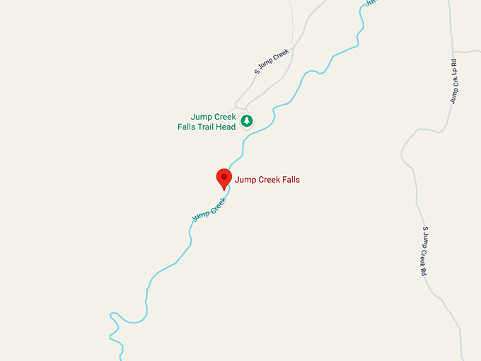 16. jump creek falls map